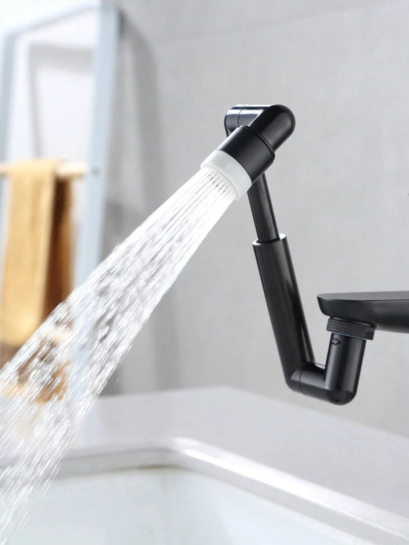 Rotatable Mechanical Arm Universal Faucet With Extending Nozzle And ...