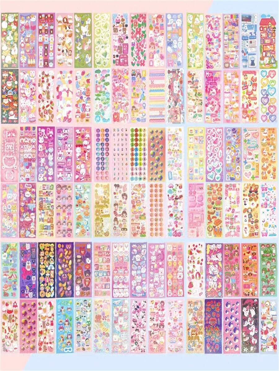 50pcs/set Gukat PVC Stickers, DIY Decoration Of Gukat Album, Ins Style ...