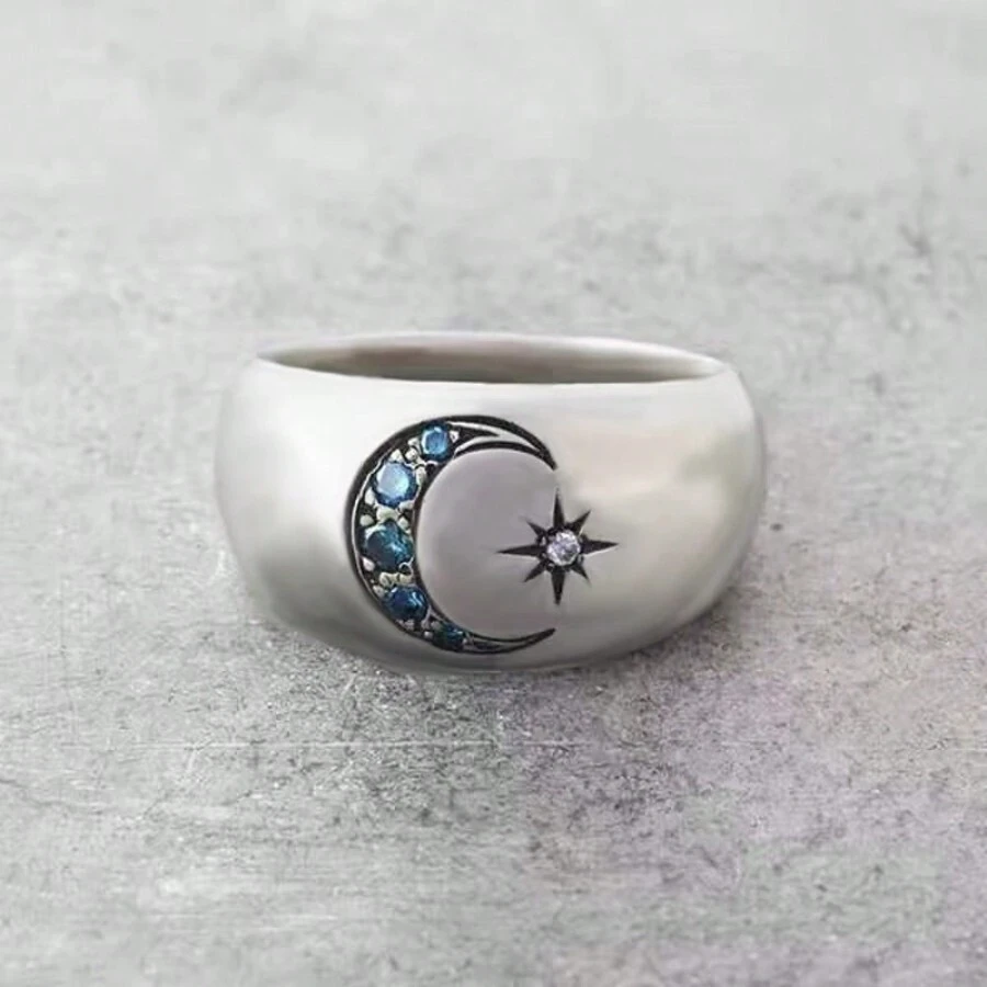 Moon Detail Ring | SHEIN USA