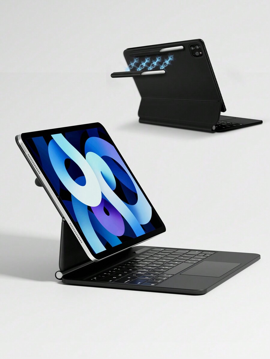 DANYCASE Magic Keyboard עם תאורה אחורית תואמת ל-IPad (A16) 2025 10th 10 ...