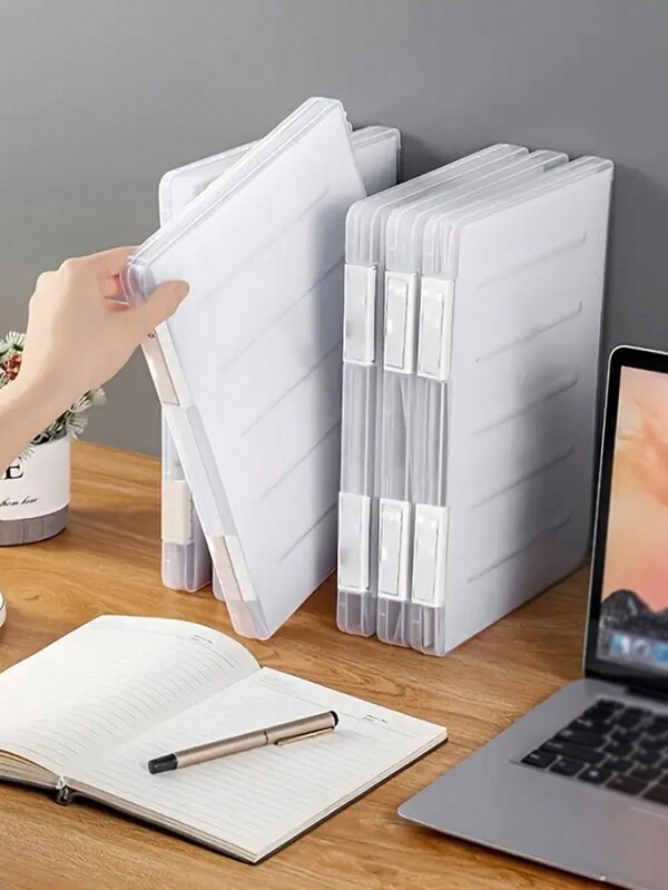 1pc A4 File Storage Box Transparent File Storage Box Contract ...