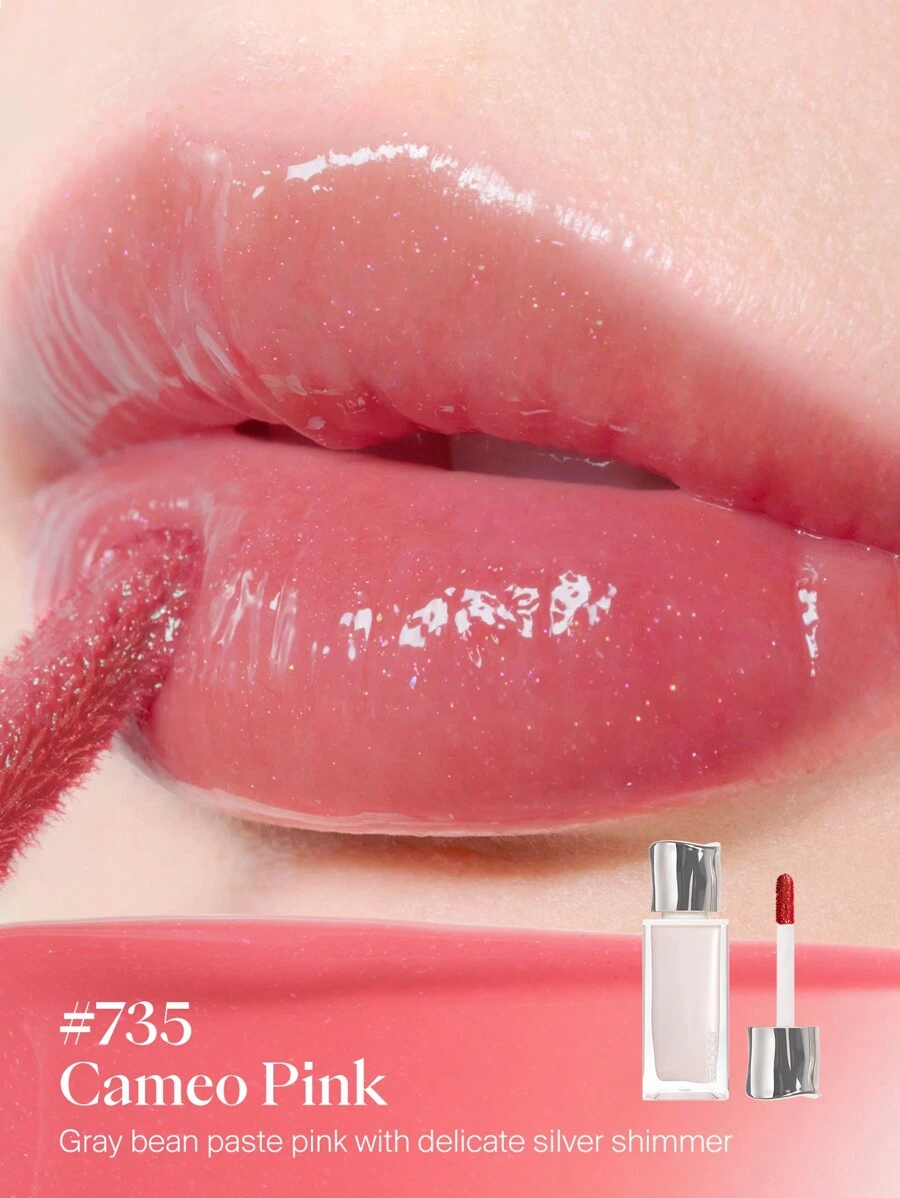 JOOCYEE Watery Gloss 735 Embossed Pink Long Lasting Smudge Proof ...