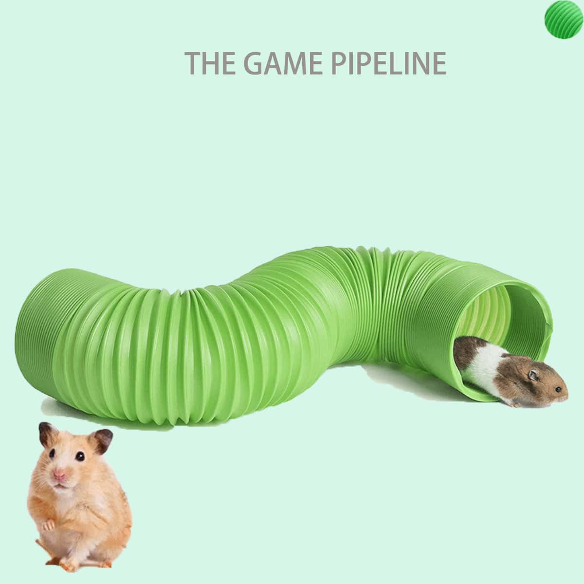 1 PC Plastic Folding Stretch Tunnel Ideal for hamsters, ferrets and ...