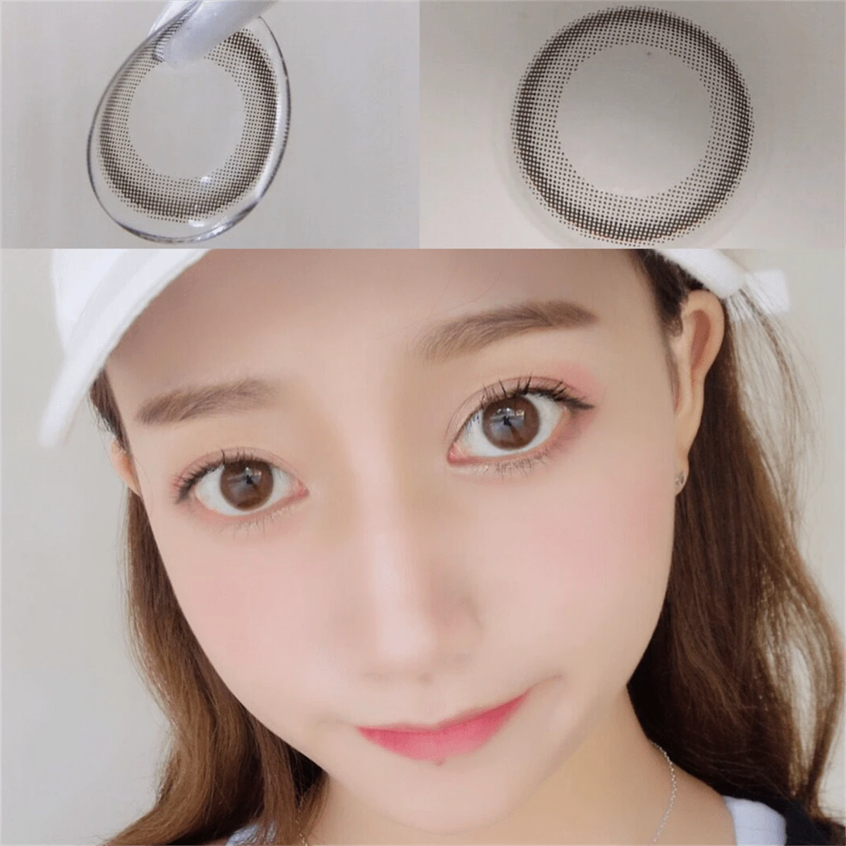 2pcs/package Brown Colored Contact Lenses, Sweet And Lovely Style, Same ...