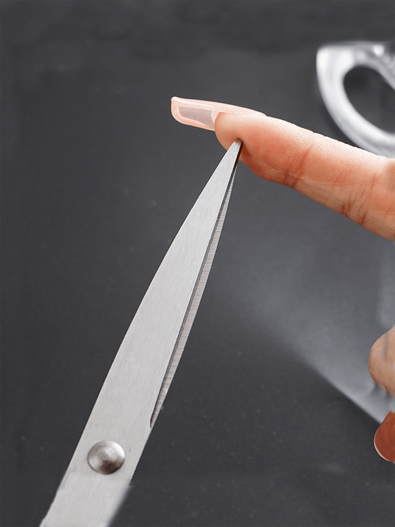 1pc Transparent Iron White Scissor, Portable Multi-purpose Paper ...