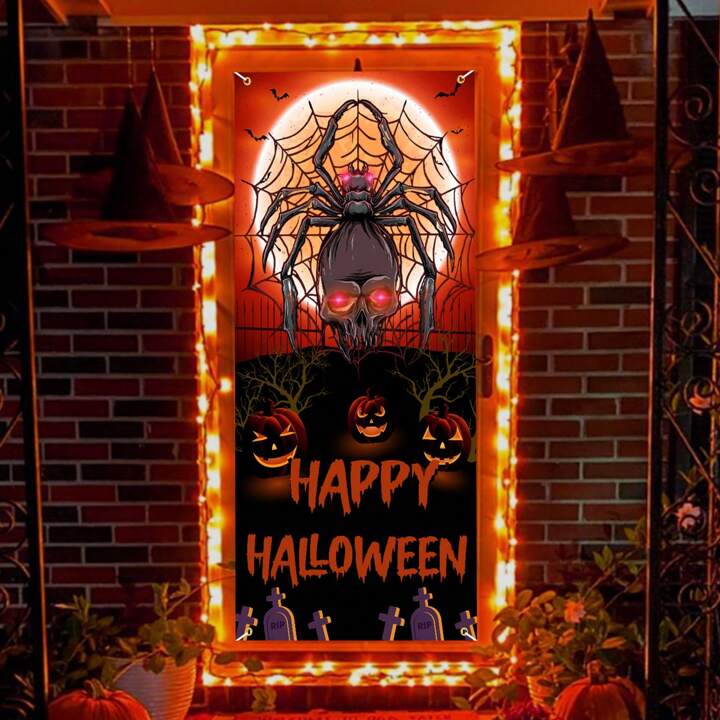 Spider Halloween Door Decorations