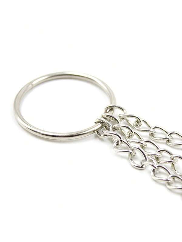 Silver Chains 3 Black Bdsm Nipple Clamps Clitoris Labia Clips Nipple ...