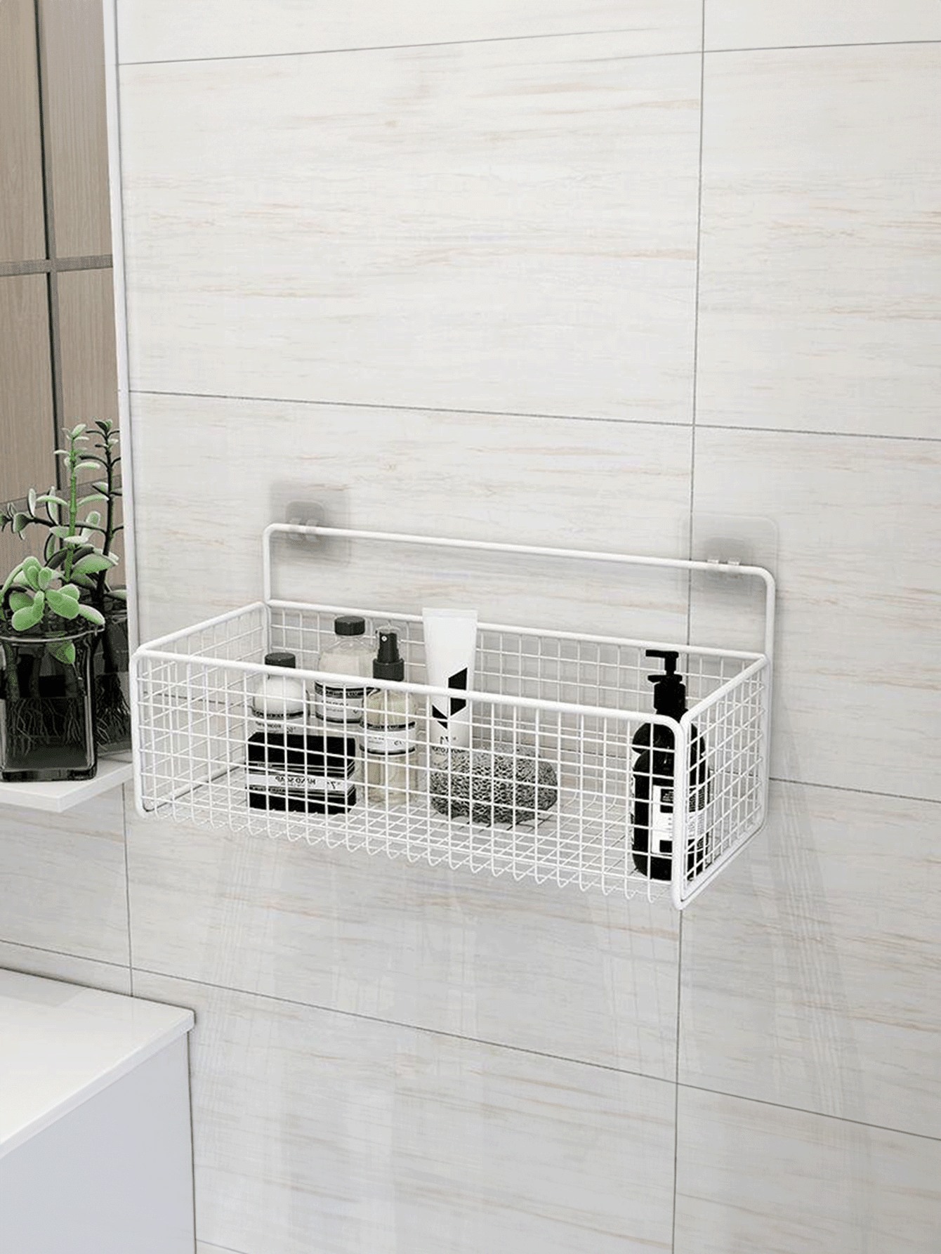 1pc Bathroom Toilet Organizer Rack, Wall-mounted Kitchen Storage Rack ...