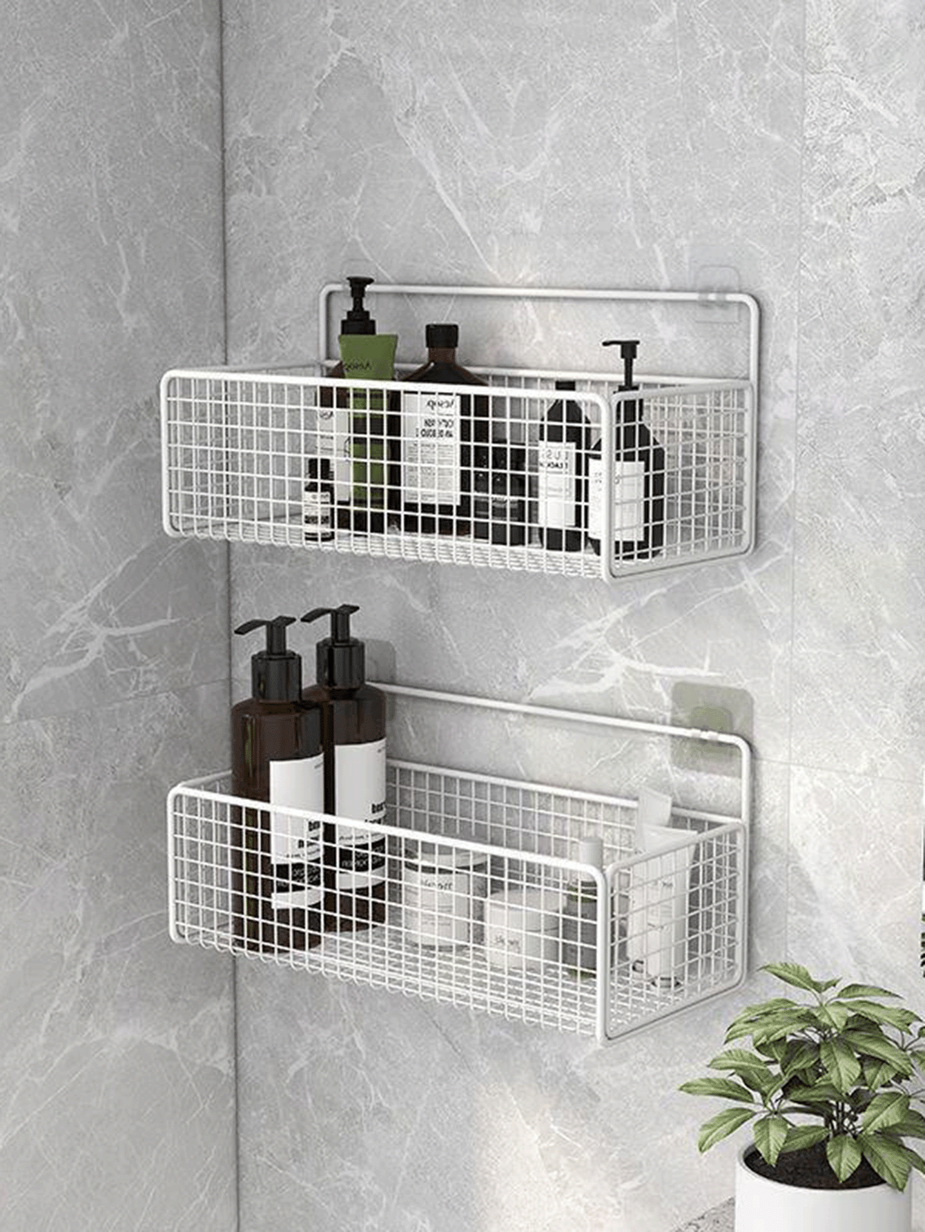 1pc Bathroom Toilet Organizer Rack, Wall-mounted Kitchen Storage Rack ...