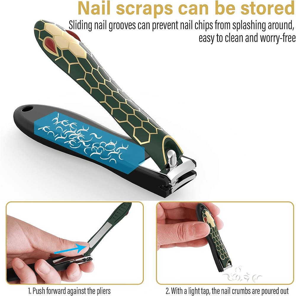 Snake Pattern Stainless Steel Nail Clipper Nail Clipper Toenail Clipper ...