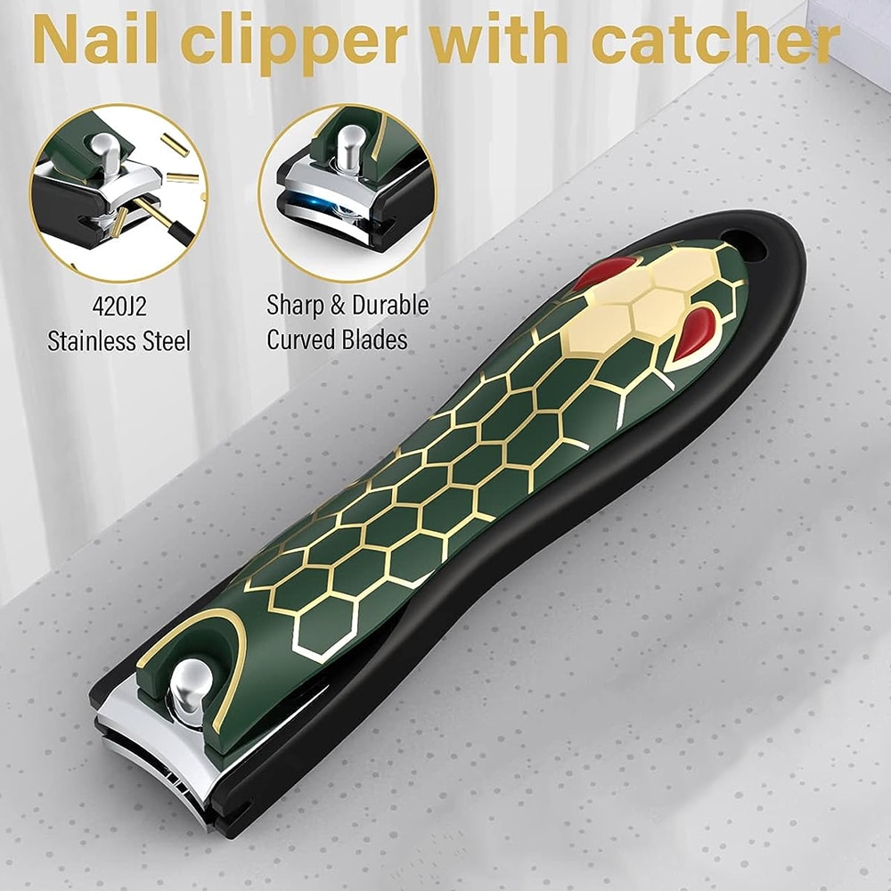Snake Pattern Stainless Steel Nail Clipper Nail Clipper Toenail Clipper ...
