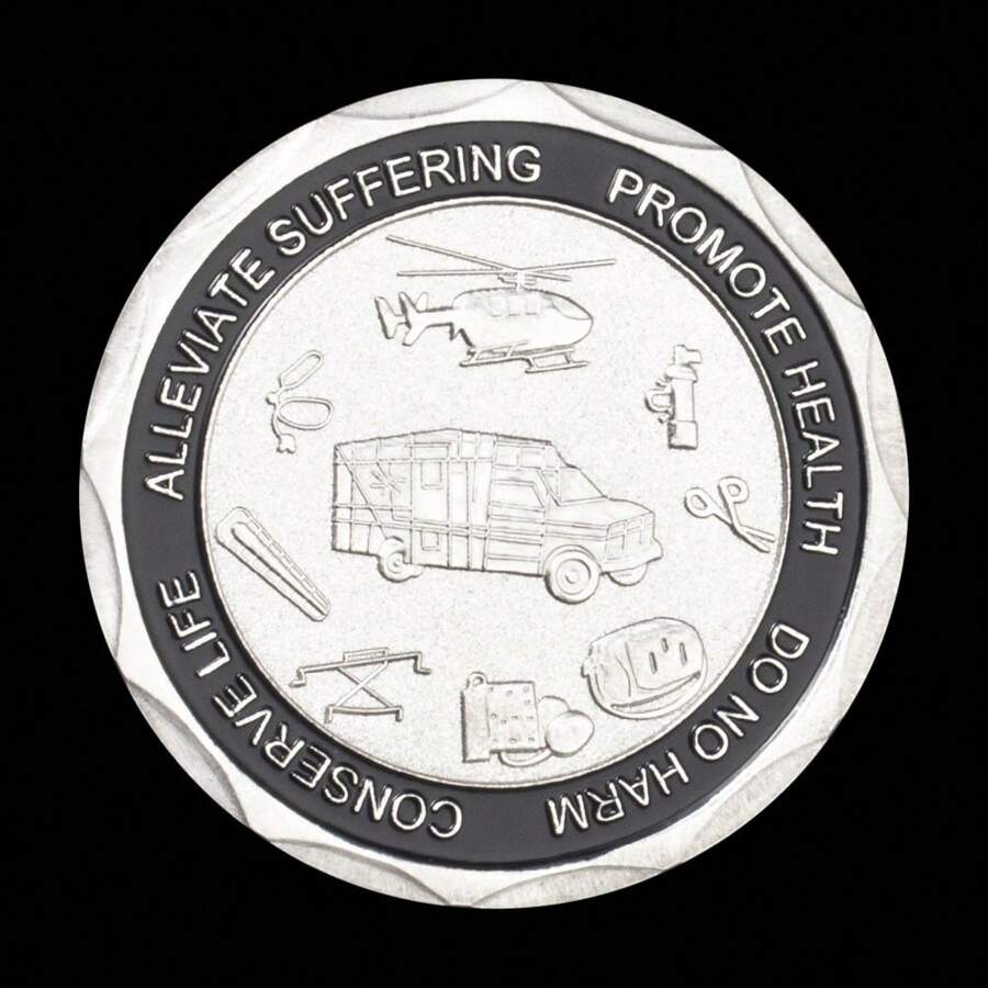 Emergency Medical Services EMS Coin First Response Souvenir Silver ...