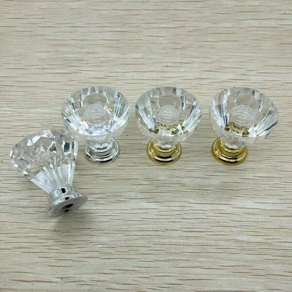 Acrylic Handle Drawer Cabinet Storage Box Handle Transparent ...