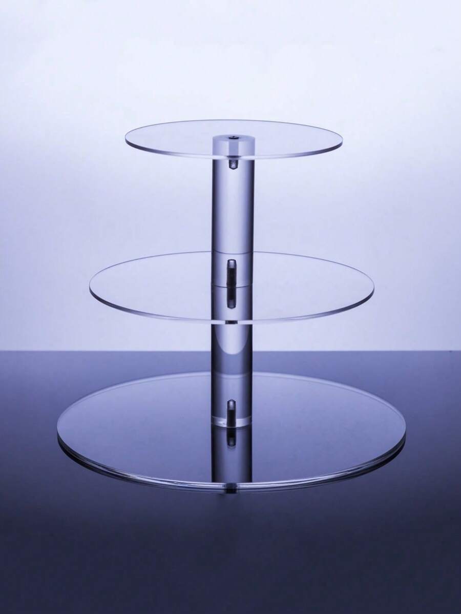 Acrylic Round Cake Display Stand, Multi-Tier Dessert Food Rack For ...