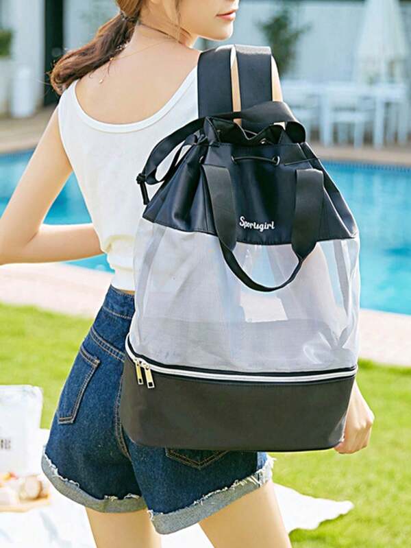 Sports Gym Storage Bag Gym Bag Sports girl Dry Wet Separation ...