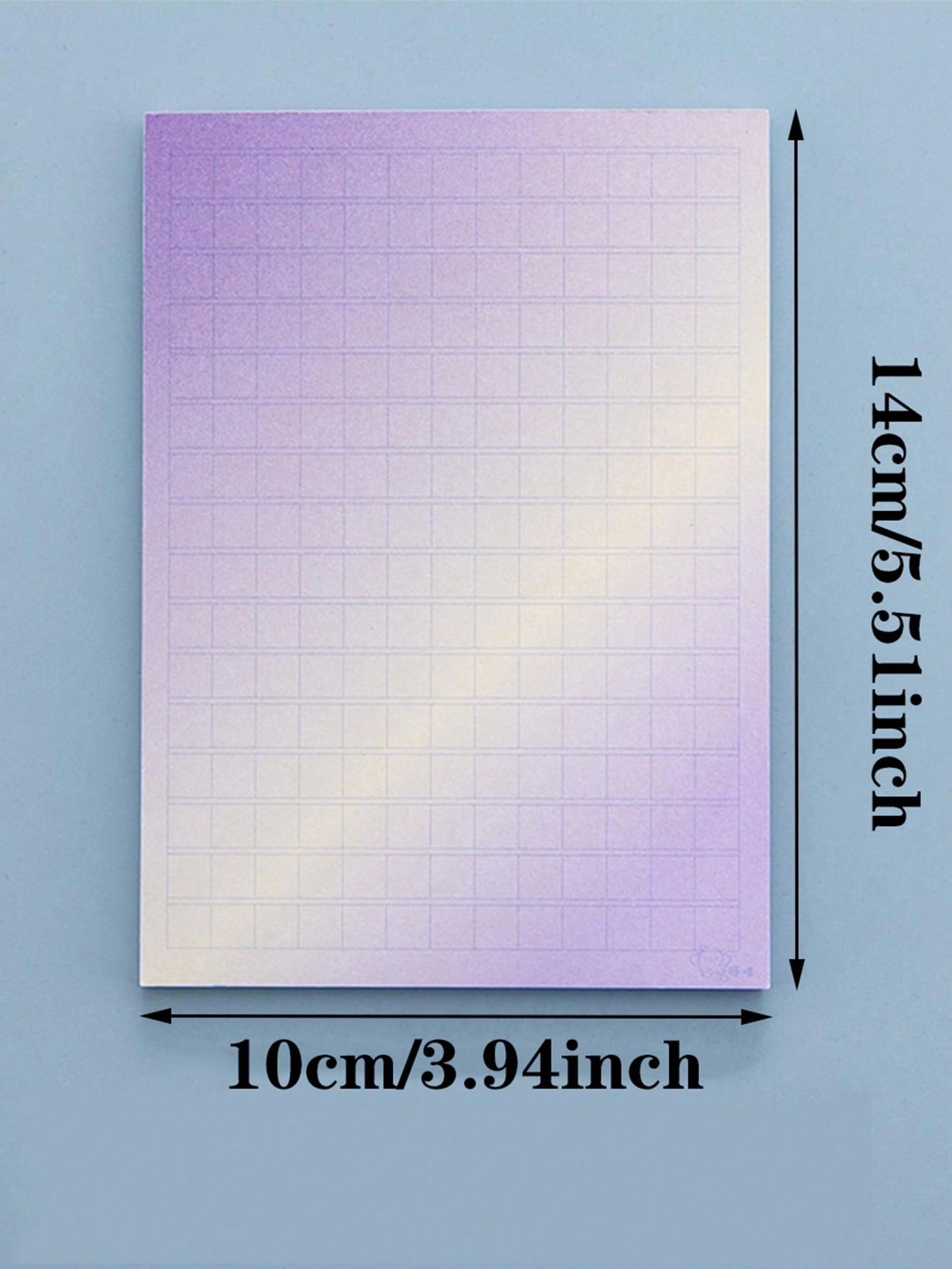 1 Notebook Of 50 Pages Square Sticky Notes With Gradient Color, Simple ...