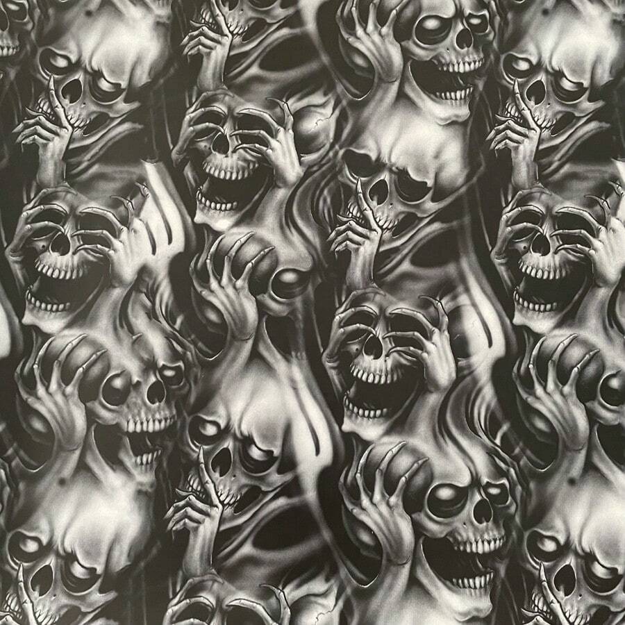 Graffiti Wizard Skull Sticker Bomb Vinyl Wrap Film Adhesive Decal ...