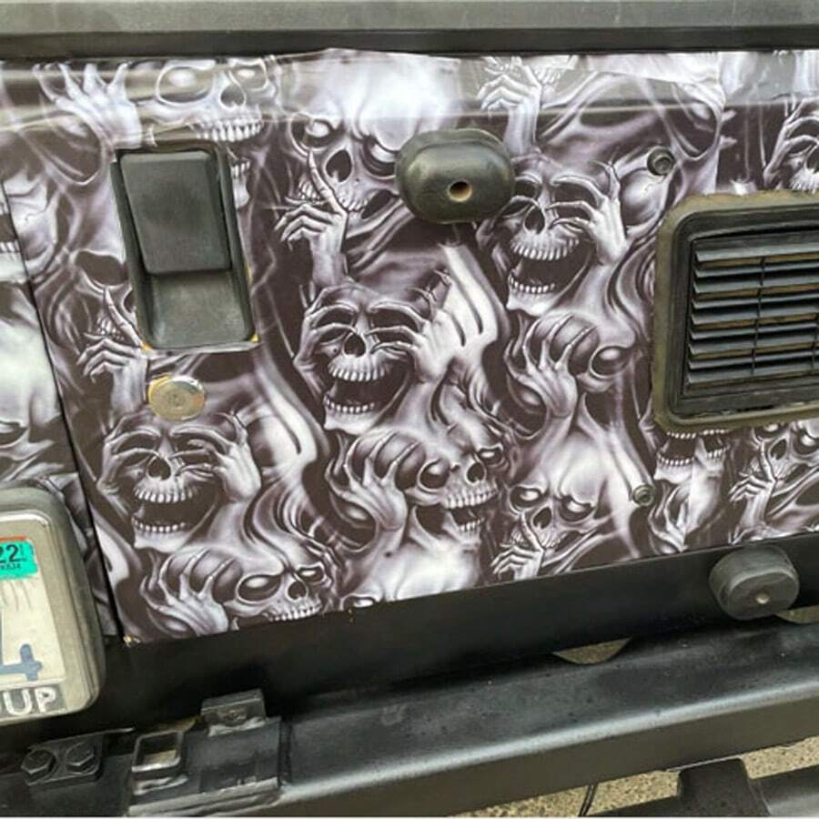 Graffiti Wizard Skull Sticker Bomb Vinyl Wrap Film Adhesive Decal ...