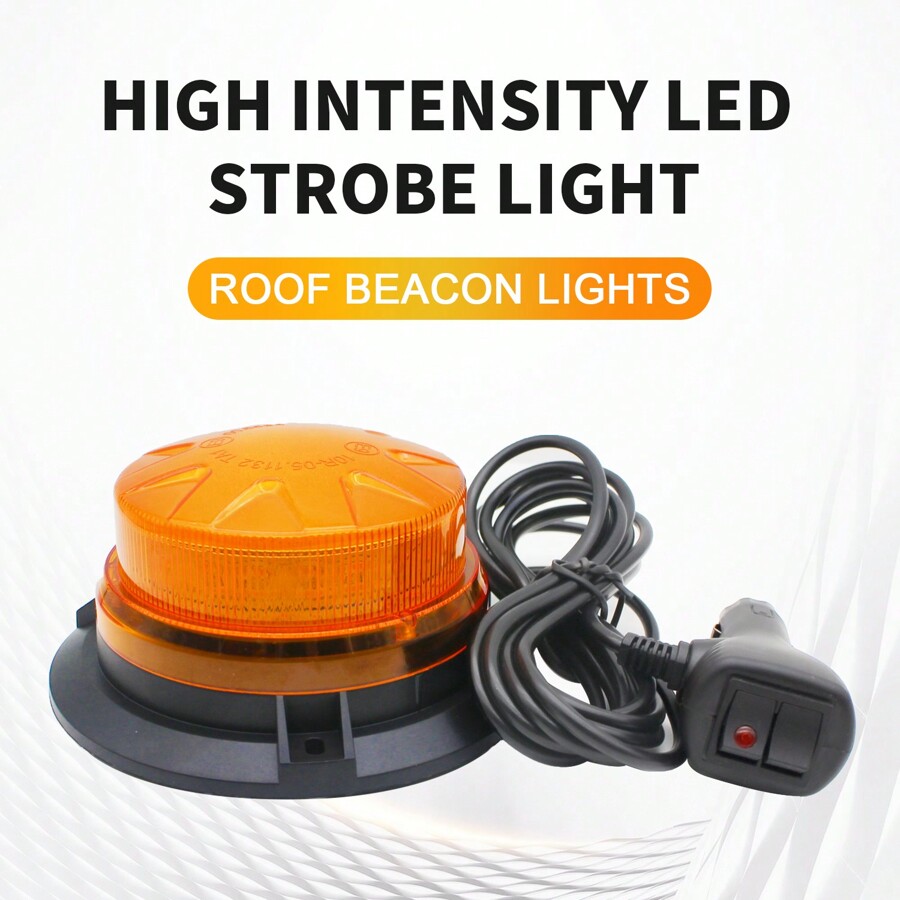 24led Car Emergency Safety Warning Strobe Light, Amber Color, Mini ...