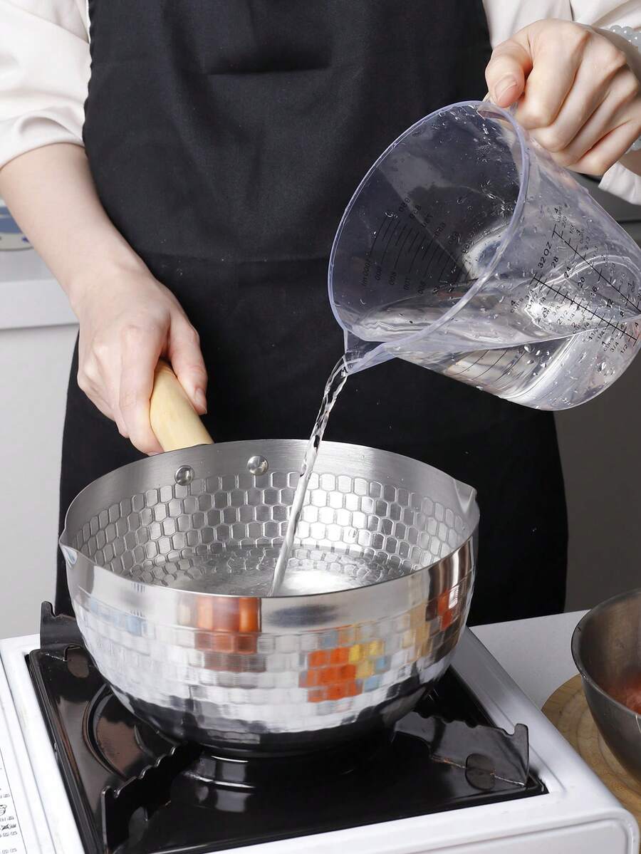 Snow Flat Pot With Lid, Stainless Steel Saucepan, Small Cooking Pot ...