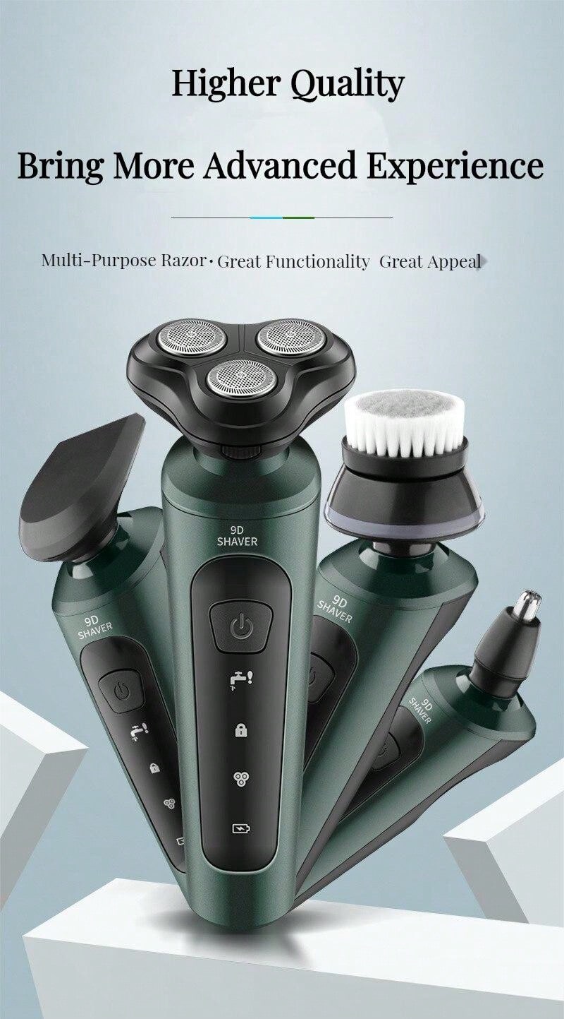 1pc USB cable powered multifunctional 4-in-1 electric shaver 3-head ...