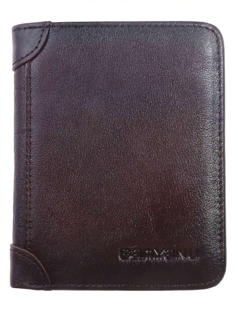 Men's Wallets RFID Leather Trifold Wallets For Men With ID Window And ...