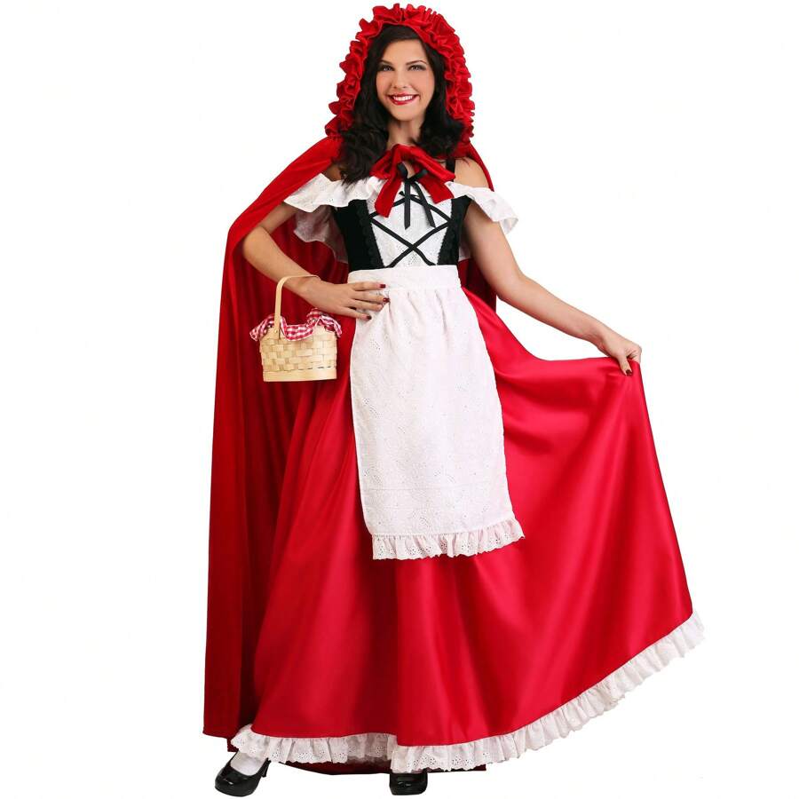 Halloween Decoration Party Cape Red Riding Hood Costume, Wolf And ...