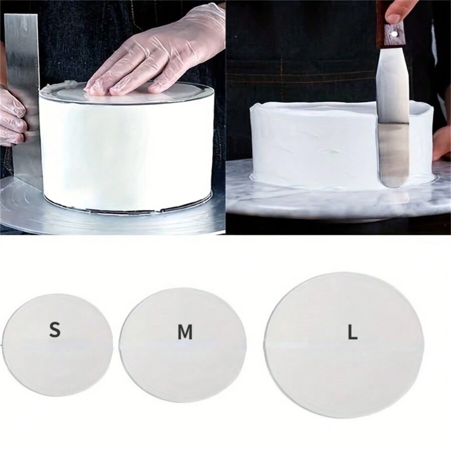 2PCS/Set Practical Round Edge Cake Disk Nonstick Transparent Acrylic ...