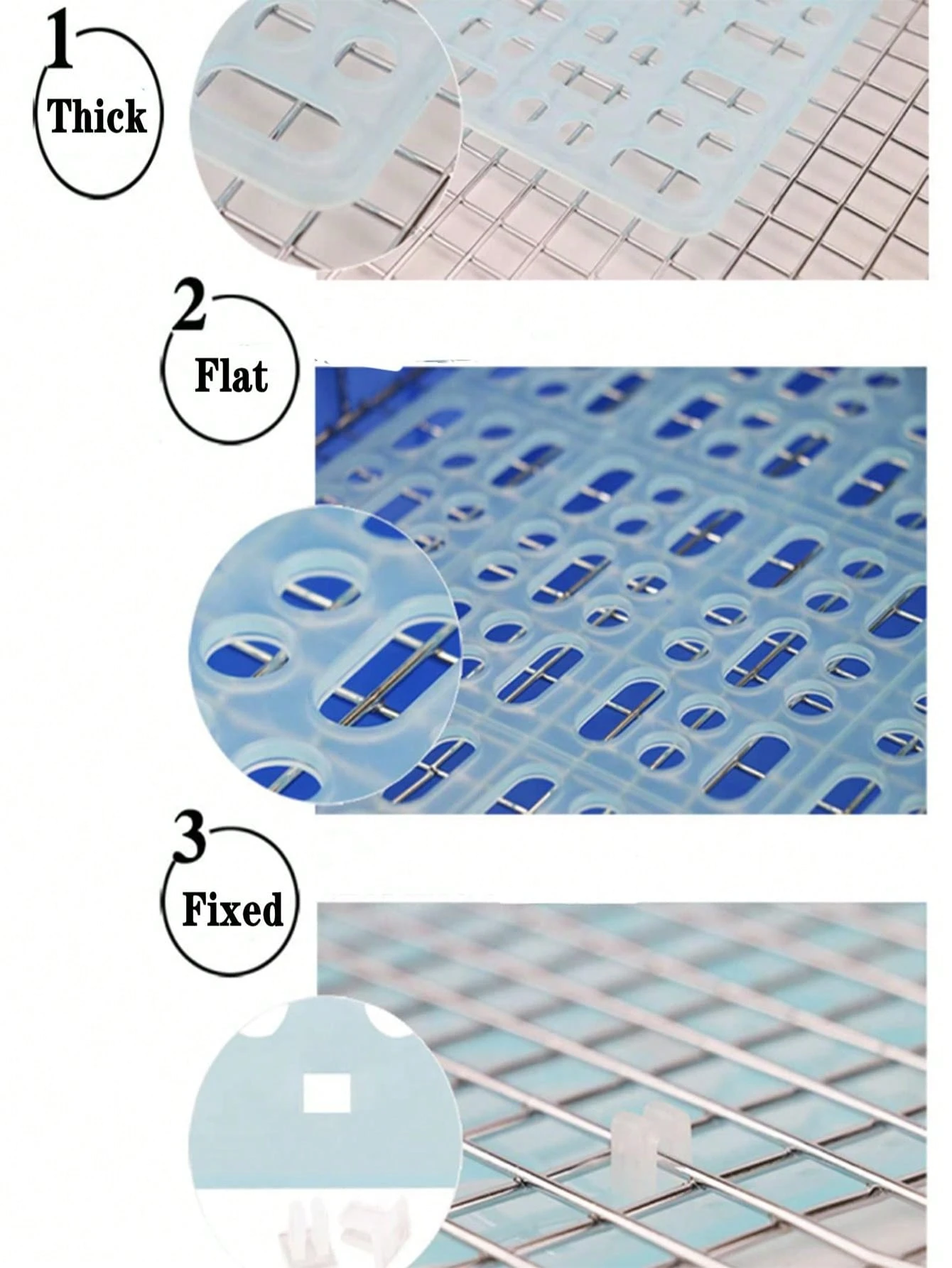 2 Pack Radom Color Plastic Rabbit Cage Mat, Durable Plastic Mesh Rabbit ...