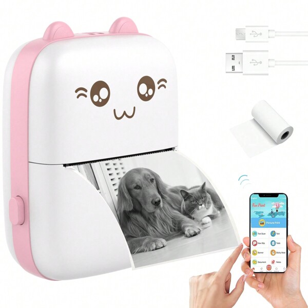 Stampante Per Foto Mini, Etichette (nota: 5 Rulli Di Carta Autoadesiva ...