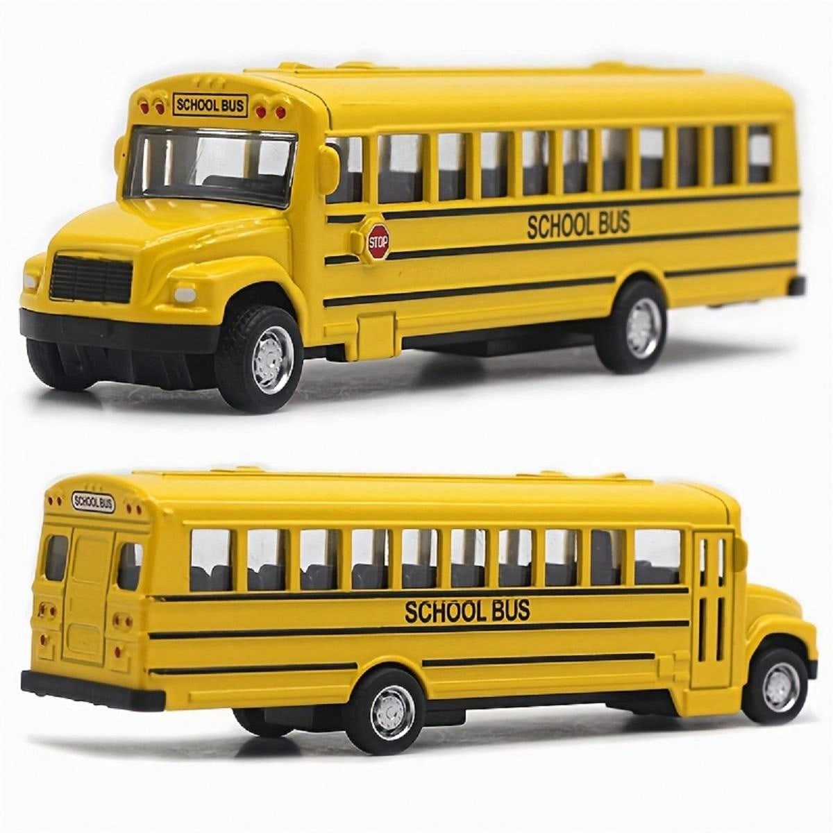 Fashionable Diecast Alloy School Bus With Letter Details Toy Car ...