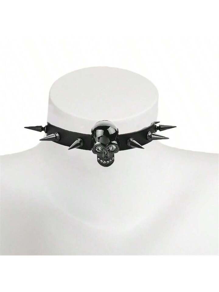 Slave BDSM Collar With Skull Restraints Sex Bondage Restraint Neck ...