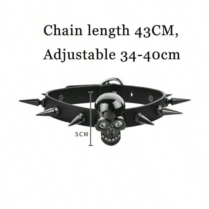 Slave BDSM Collar With Skull Restraints Sex Bondage Restraint Neck ...