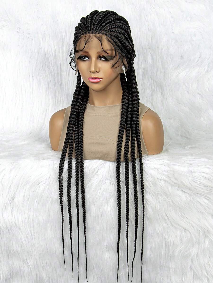 Tresses Complètes En Dentelle À 8 Brins En Cheveux Synthétiques Avec ...