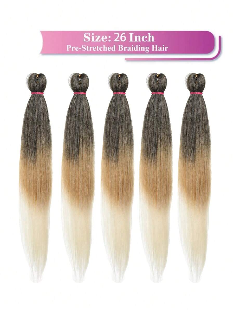 Pre Stretched Braiding Hair EZ Braids Natural Black Lightweight ...