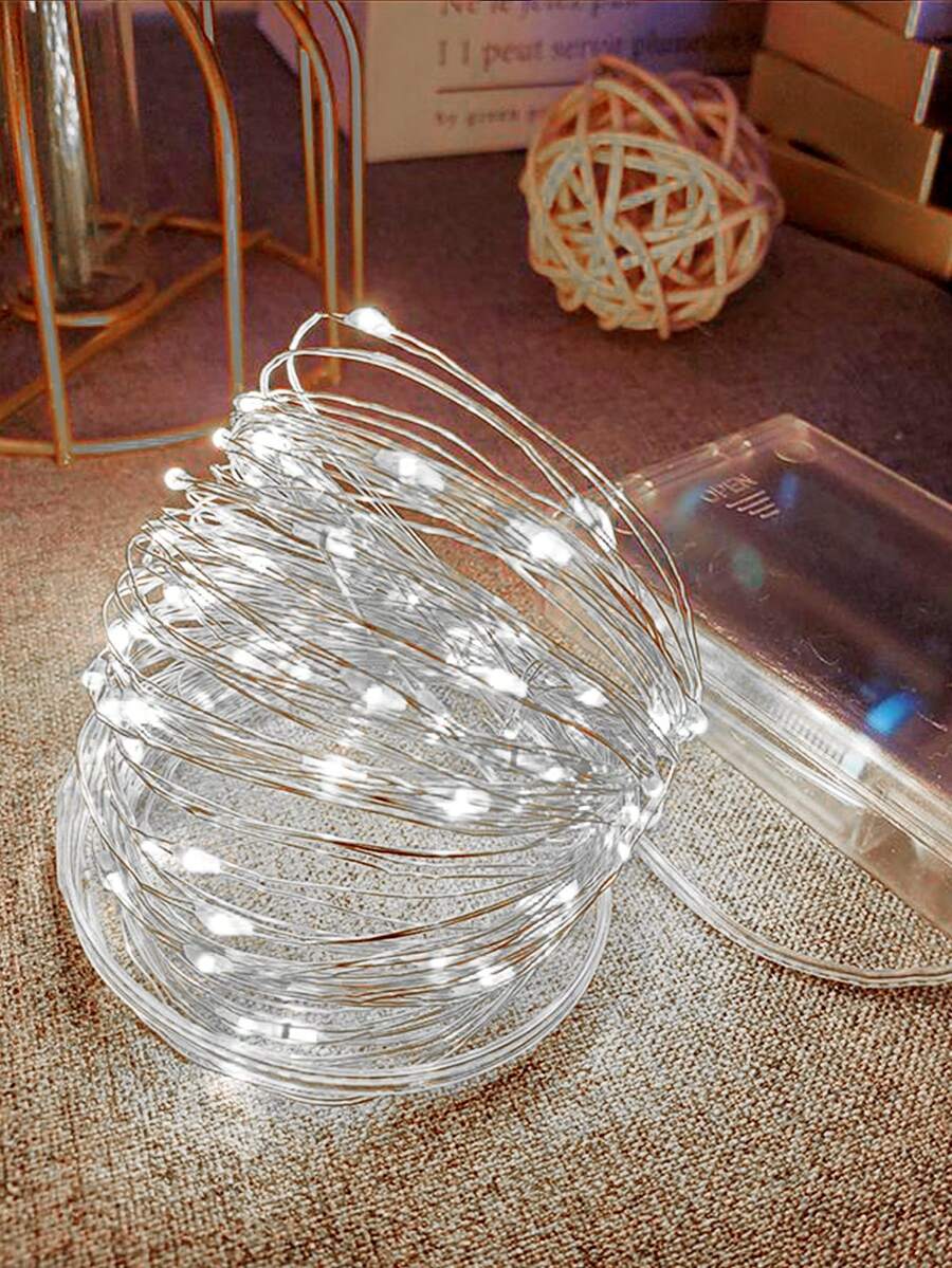 LED Battery Operated String Light Christmas Tree Decoration Copper Wire ...