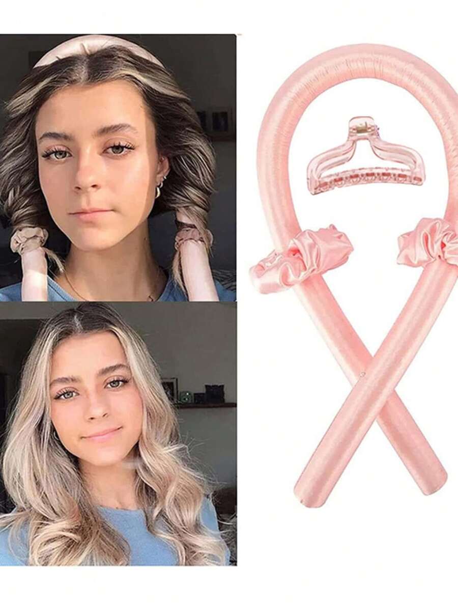 1set No-Heat Solid Quick Hair Curling Tool For Lazy People, Diy Hair ...