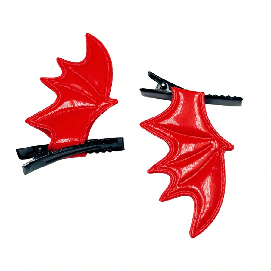 2pcs [halloween] Bat Wing Hair Clip Party Festival Hair Accessory ...