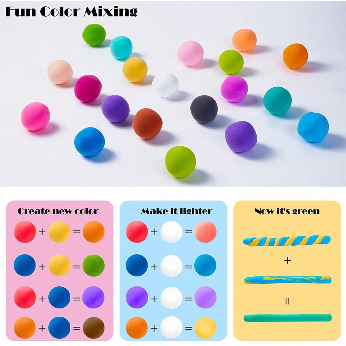 36 Pack Colorations Dough for Kids Vibrant Dough Pack for Boys & Girls ...