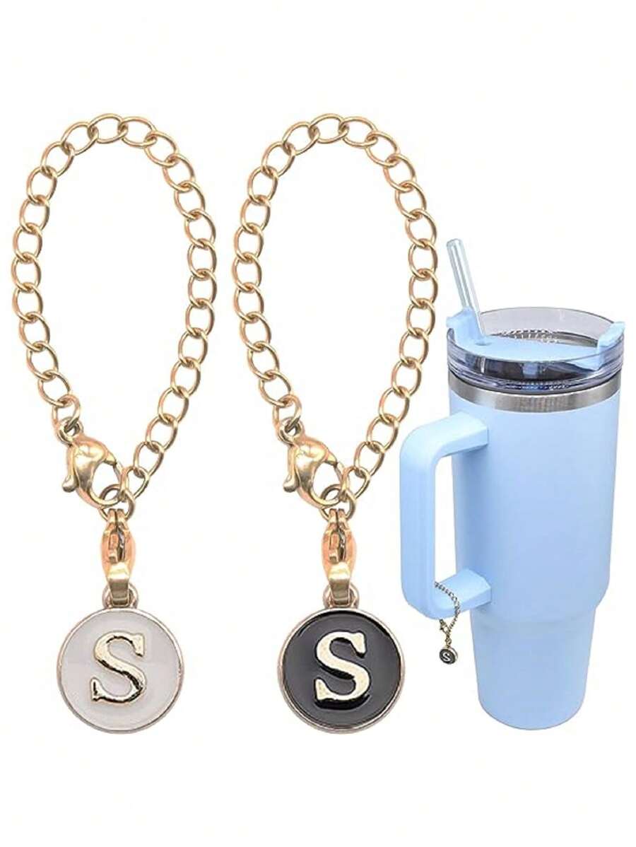 Letter Charm Accessories For Cup, 2PCS ID Initial Letter Charm ... Letter Charm Accessories For Cup, 2PCS ID Initial Letter Charm ...
