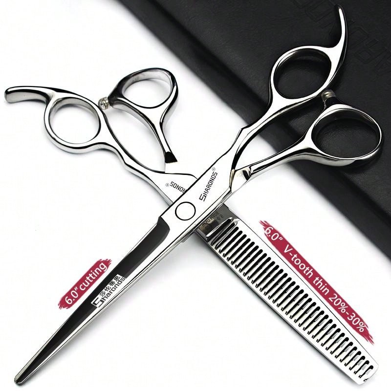 6 Inch V-shaped Teeth Scissors Set (thinning Rate 20%-30%) | SHEIN USA