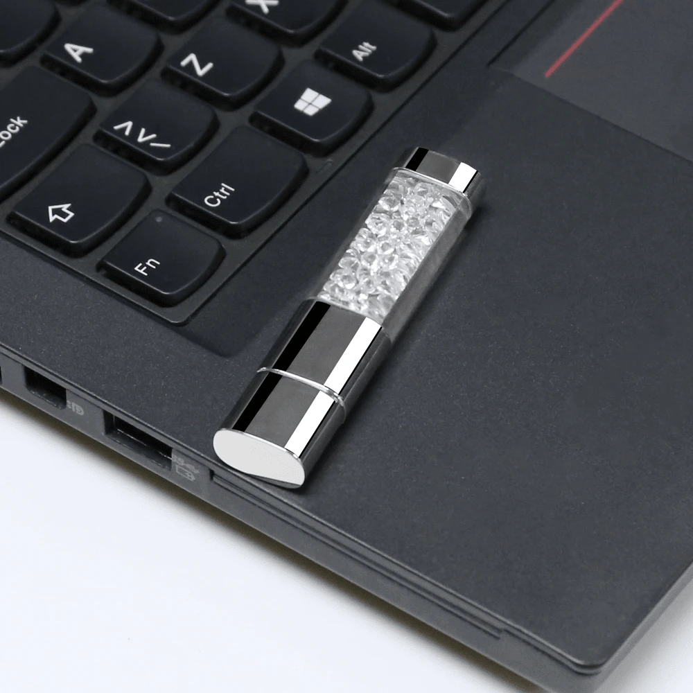 BIYETIMI fashion diamond usb flash drive 128GB waterproof pendrive 64GB ...