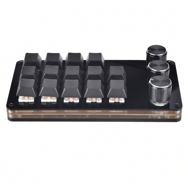 14 Keys 3 Knobs Customizable Copy Paste Shortcut Gaming And Office ...