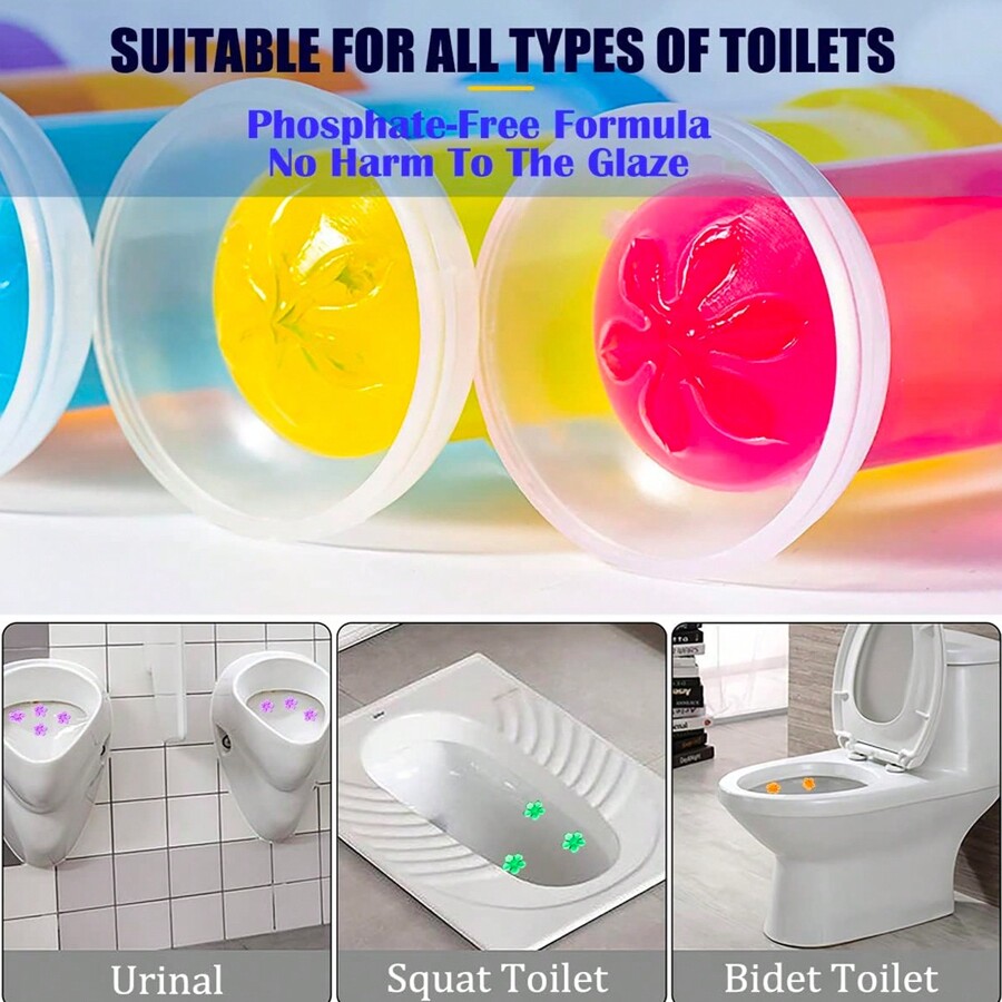 1pc toilet gel seal, toilet bowl gel seal Various smells Toilet cleaner ...