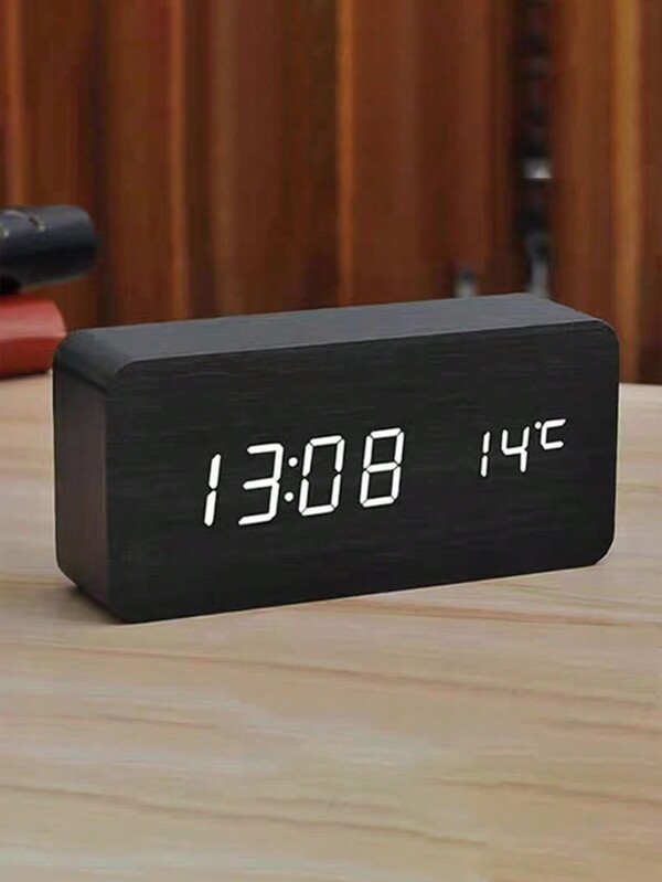 1PC Smart Life Wooden Clock Alarm Clocks For Bedroom Table Clock Home ...