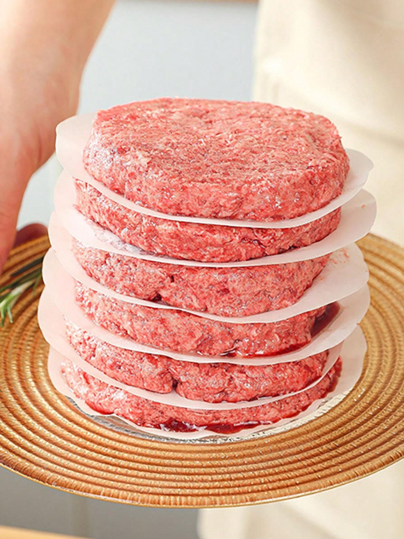 Approximately 50pcs/pack Burger Patty Paper, Freezer Paper, Baking ...