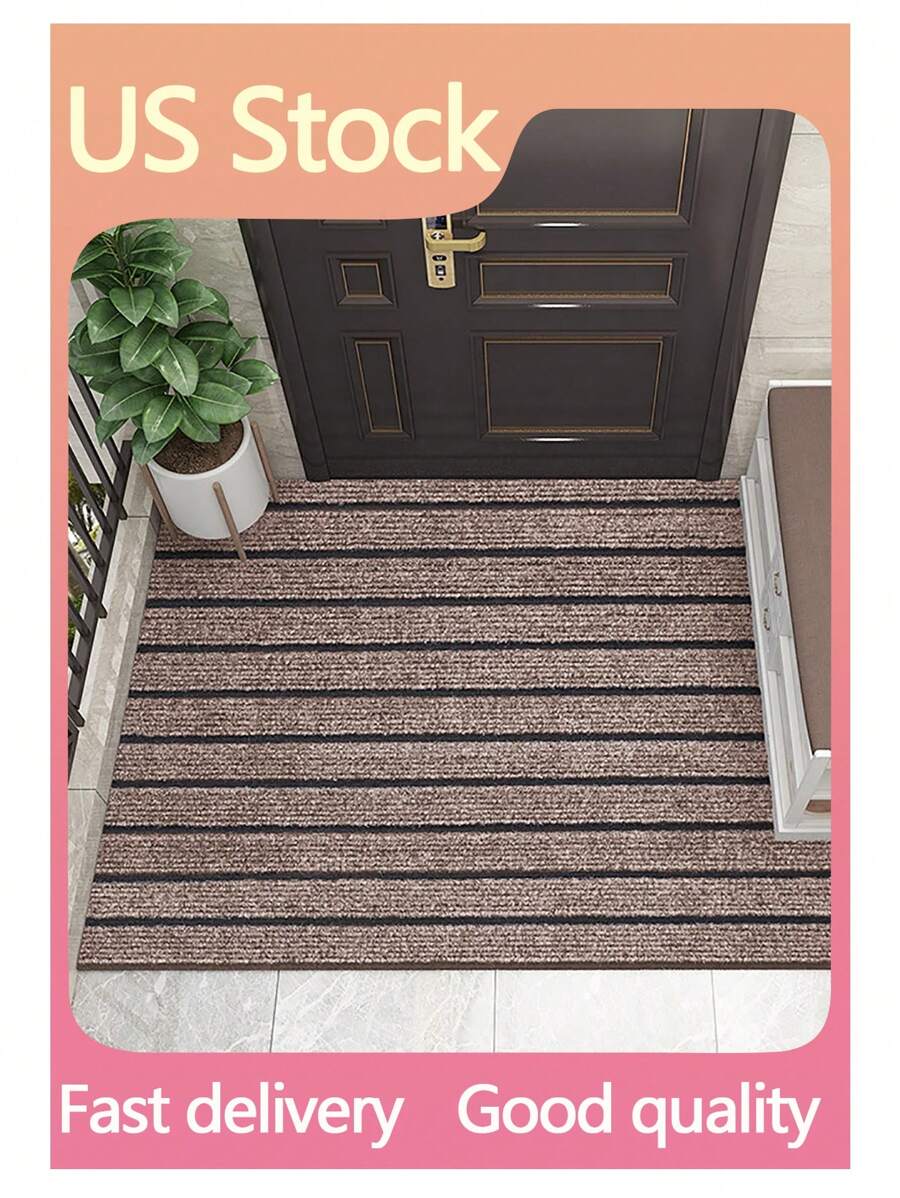1pc Simple Striped Entrance Door Mat, Indoor Doormat | SHEIN USA