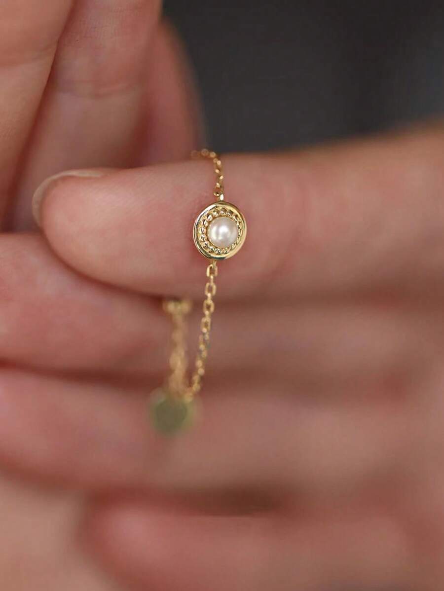 1pc Circular & Adjustable Chain Ring, Unique & Stylish Finger Ring For ...