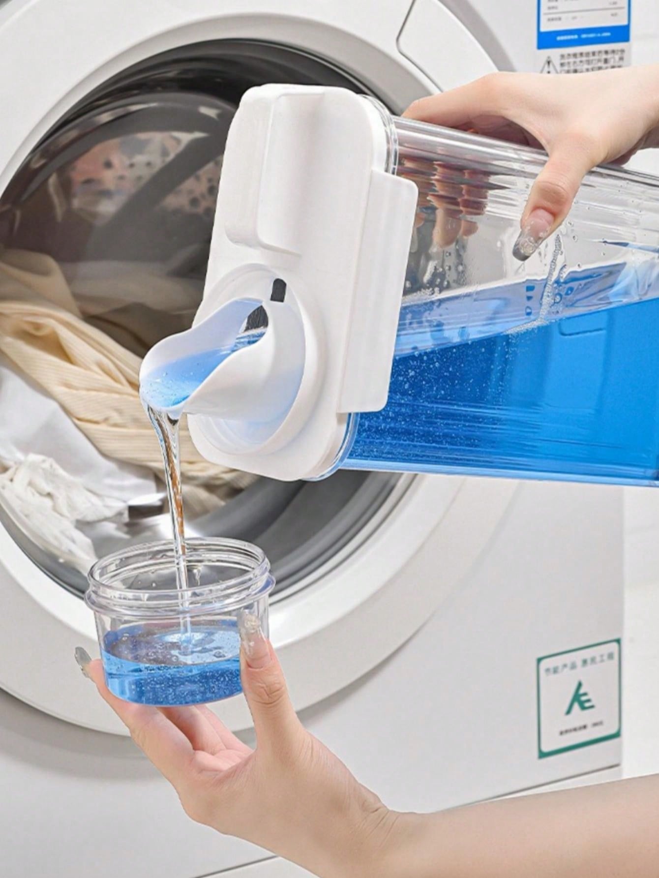 1pc Large Capacity Transparent Measuring Cup With Scale For Dividing ...