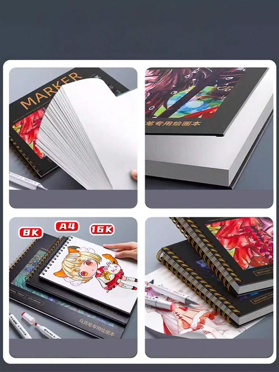 Marker Pen Dedicated Drawing Book For Art Students, Sketching With ...